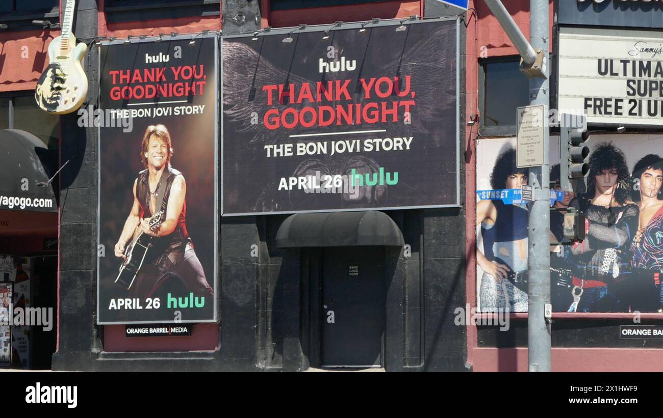 Los Angeles, California, USA 16th April 2024 Thank You Goodnight The ...