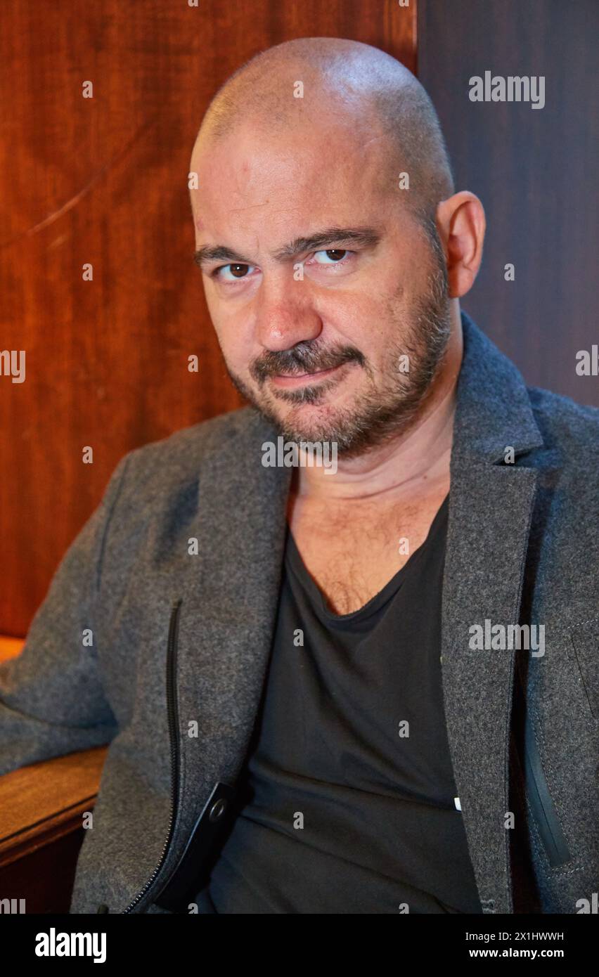Austrian writer Thomas Glavinic during photo session at Cafe ...