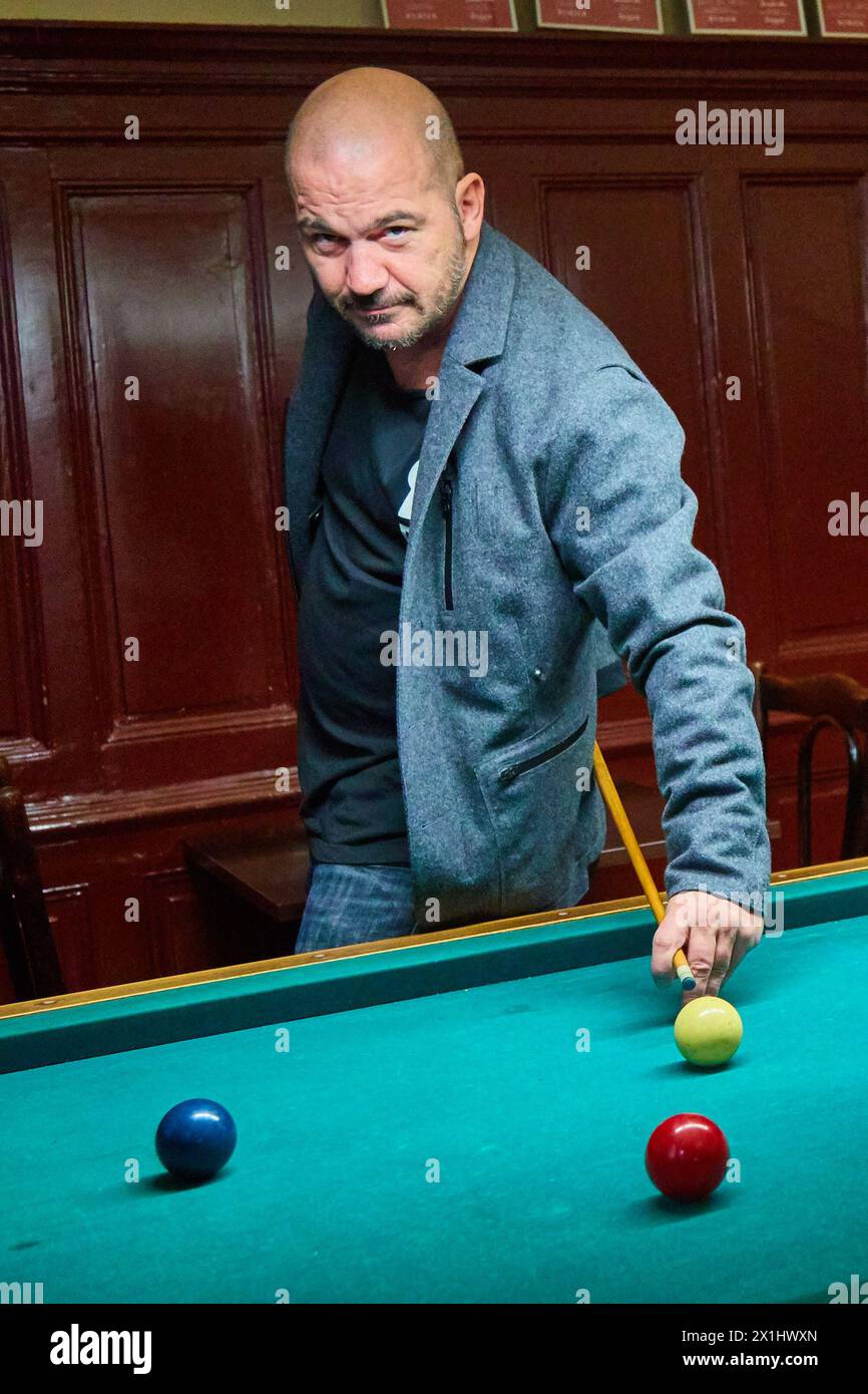 Austrian writer Thomas Glavinic during photo session at Cafe ...