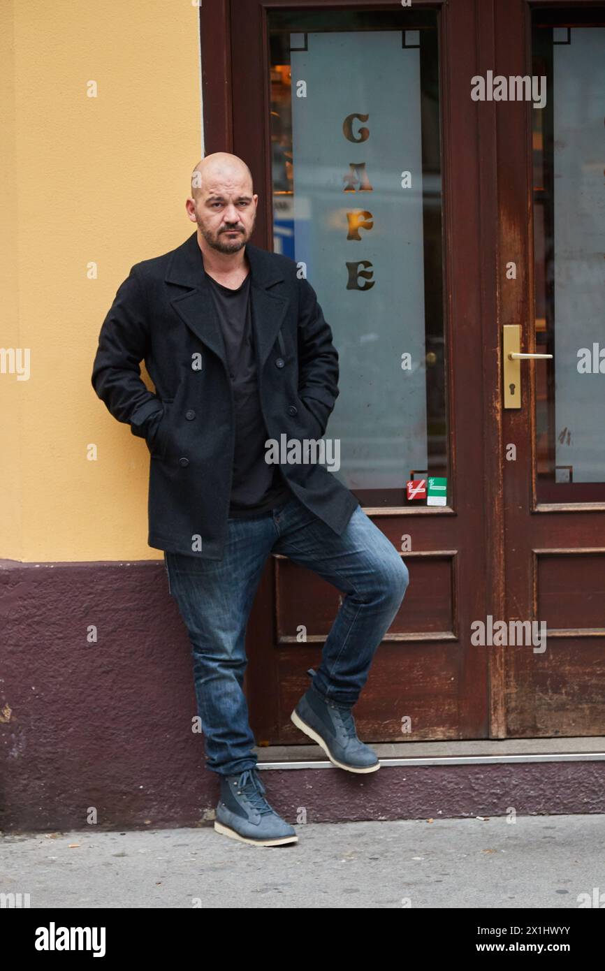 Austrian writer Thomas Glavinic during photo session at Cafe ...