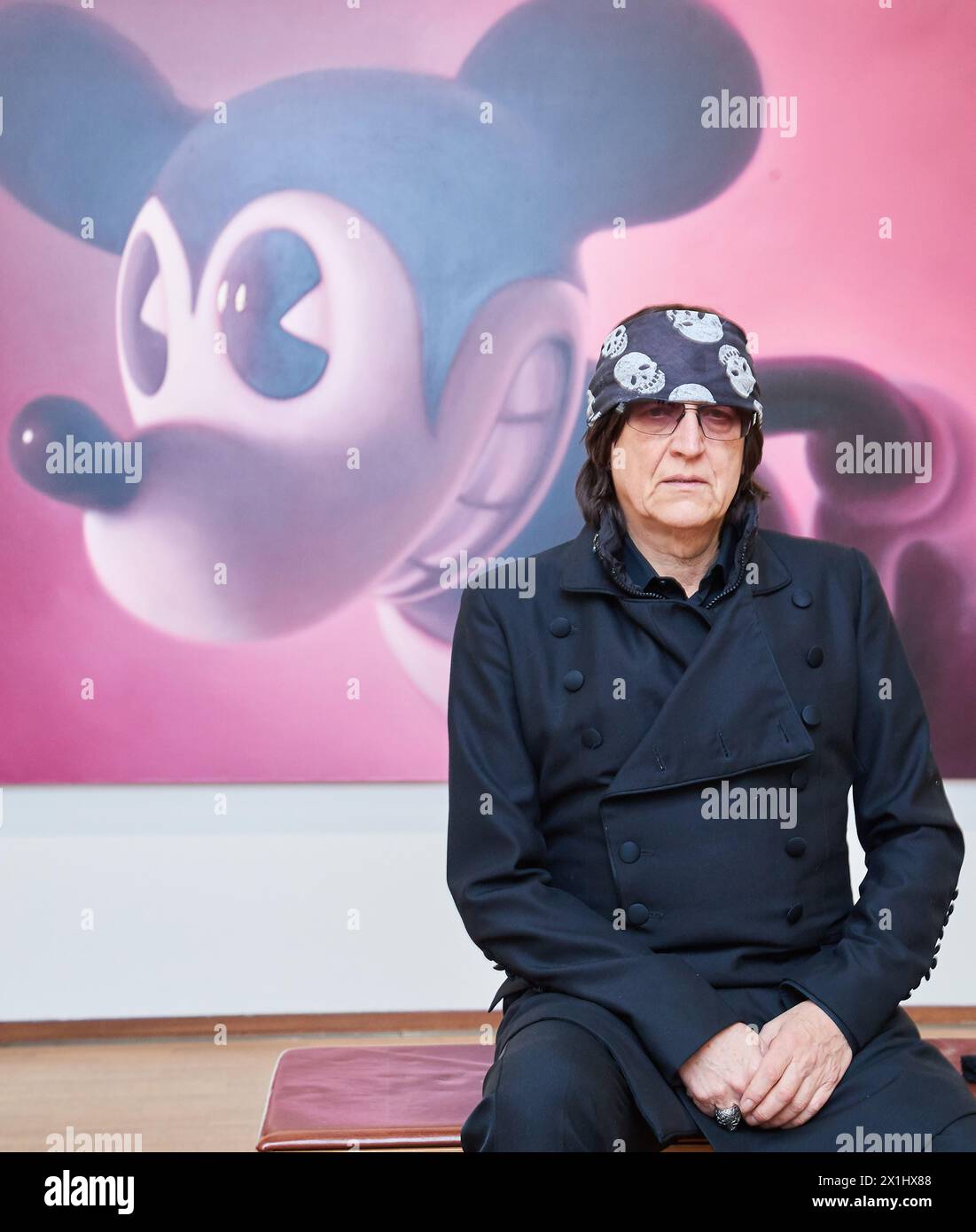 Artist Gottfried Helnwein at Albertina in Vienna, Austria, on 13 ...