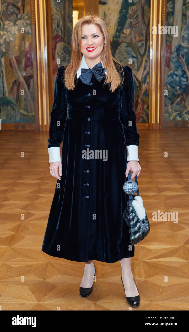 Anna Netrebko receives honorary title in Vienna, Austria on 16 th February 2017. - 20170216 ...