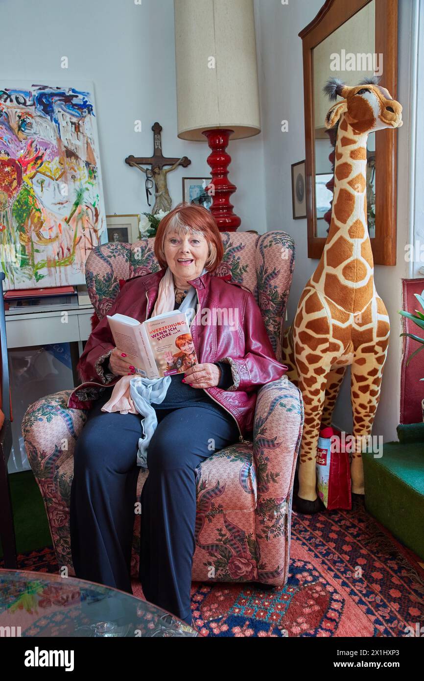 Austrian actress, singer and directress Elfriede OTT, presents her new ...