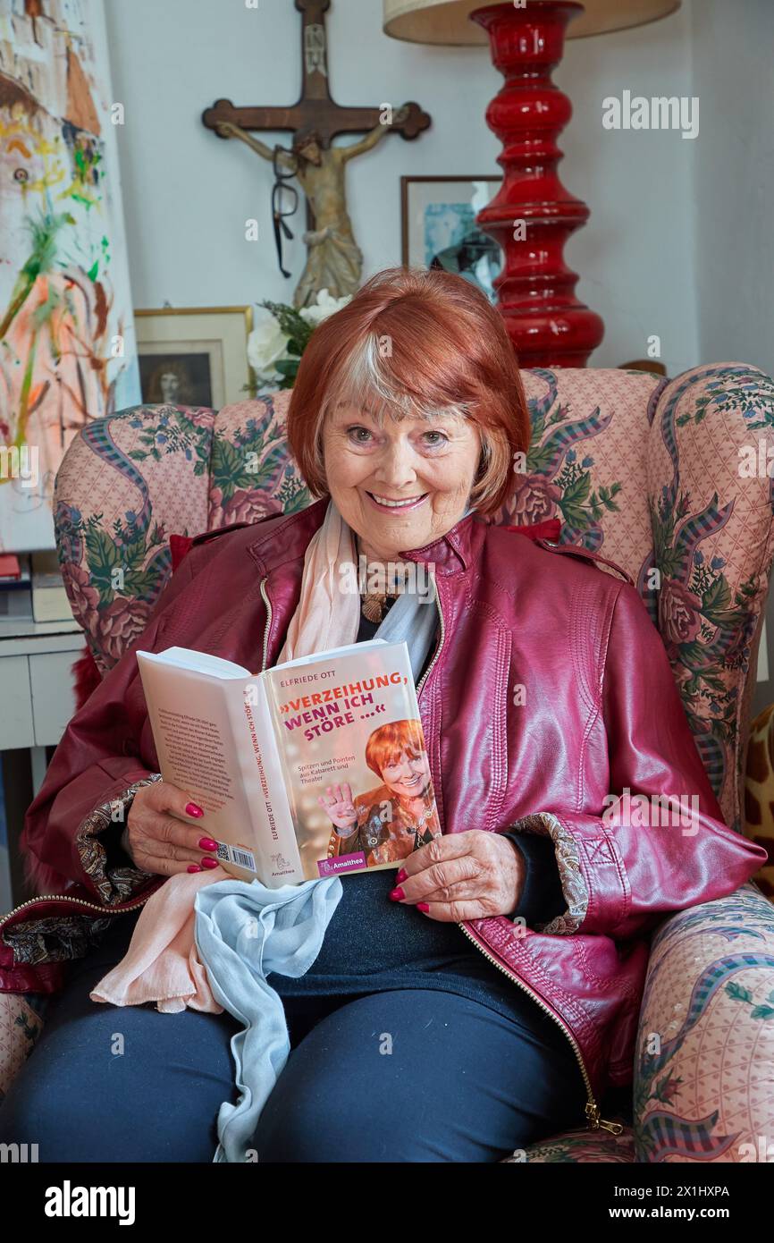 Austrian actress, singer and directress Elfriede OTT, presents her new ...