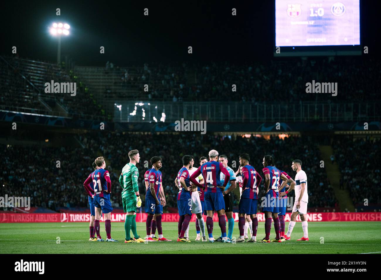 Barcelona, Spain, 16, April, 2024. Champions League - Quarters of Final ...