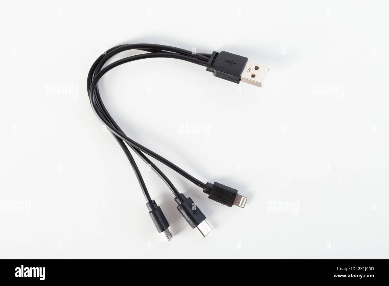 Universal black 3 in 1 charging cable with different charging ...