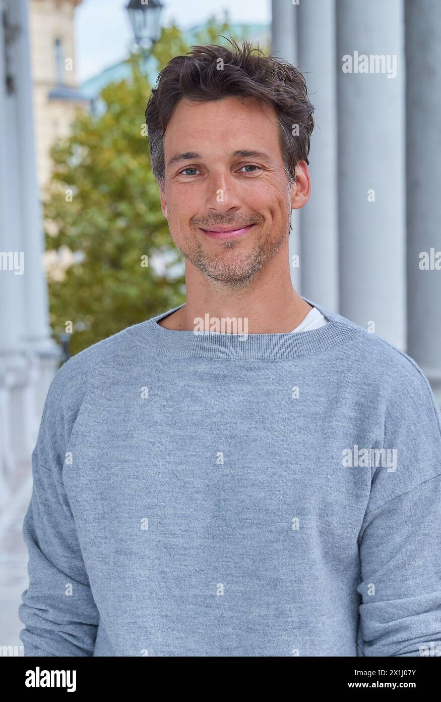 Photocall during premiere of "Der Vorname" at la Palais Coburg in ...