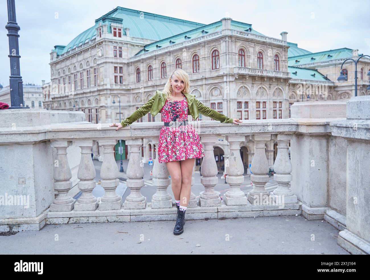 Austrian schlager singer Hannah (Hannah Hofer) during photo session at ...