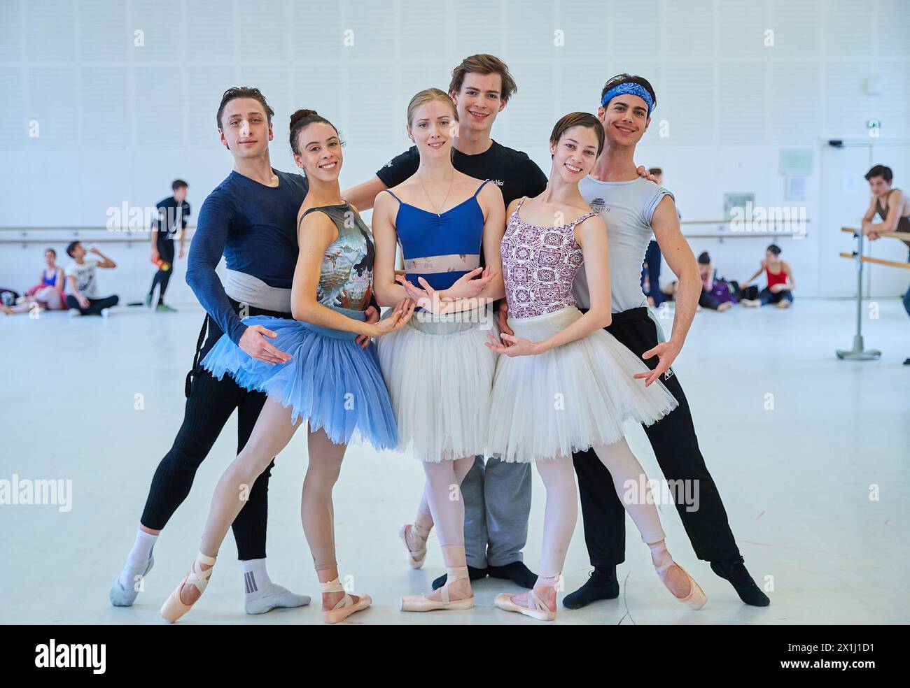 Ballet dance rehearsals for the Opernball 2019 at the Vienna State ...