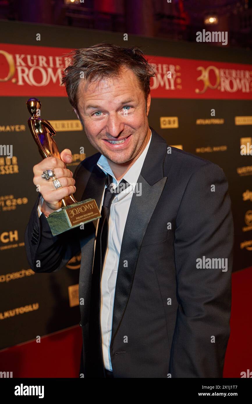 Austrian actor Philipp HOCHMAIR during the Romy Gala 2019 in Vienna, 13 ...
