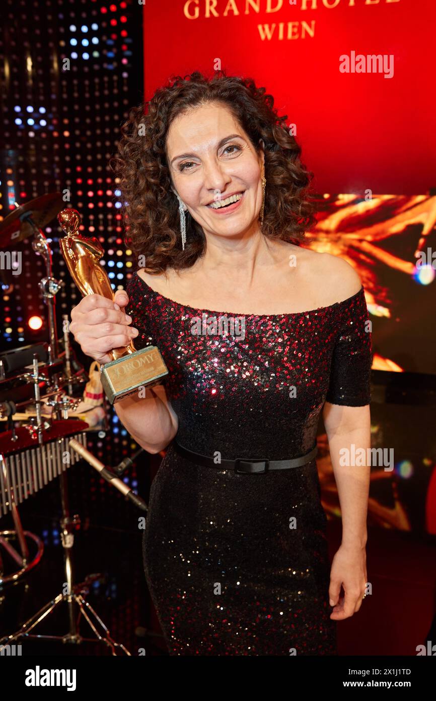 Iranian-Austrian actress Proschat MADANI during the Romy Gala 2019 in ...