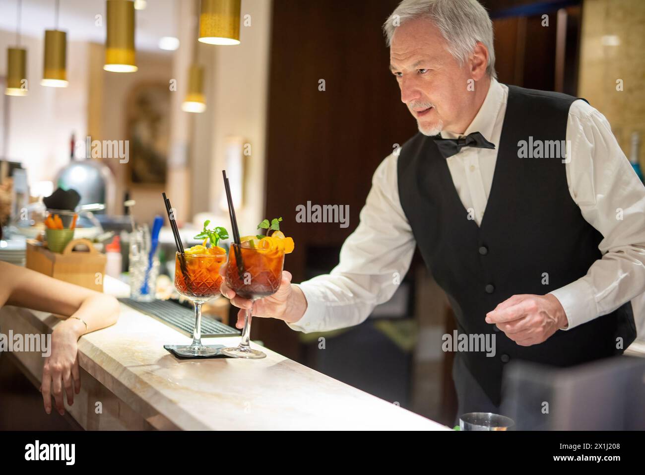 Serving two ice cold hi-res stock photography and images - Alamy