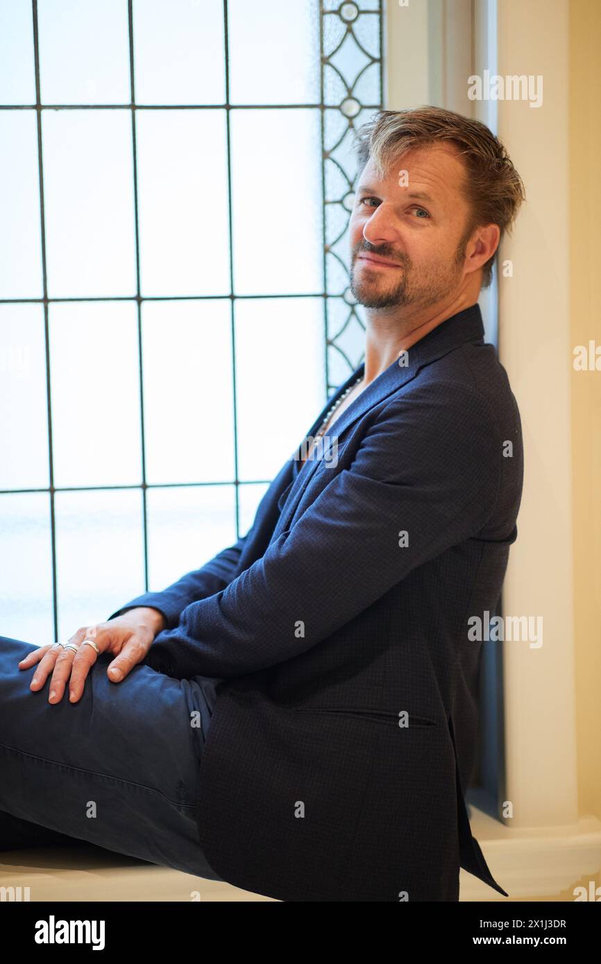 Austrian actor Philipp HOCHMAIR during photo shooting at Hotel Park ...