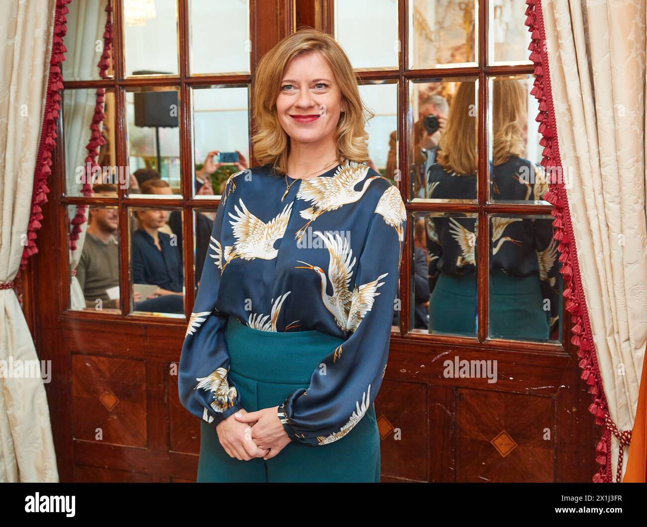 Caroline PETERS poses during "Everyman" press conference at Hotel ...