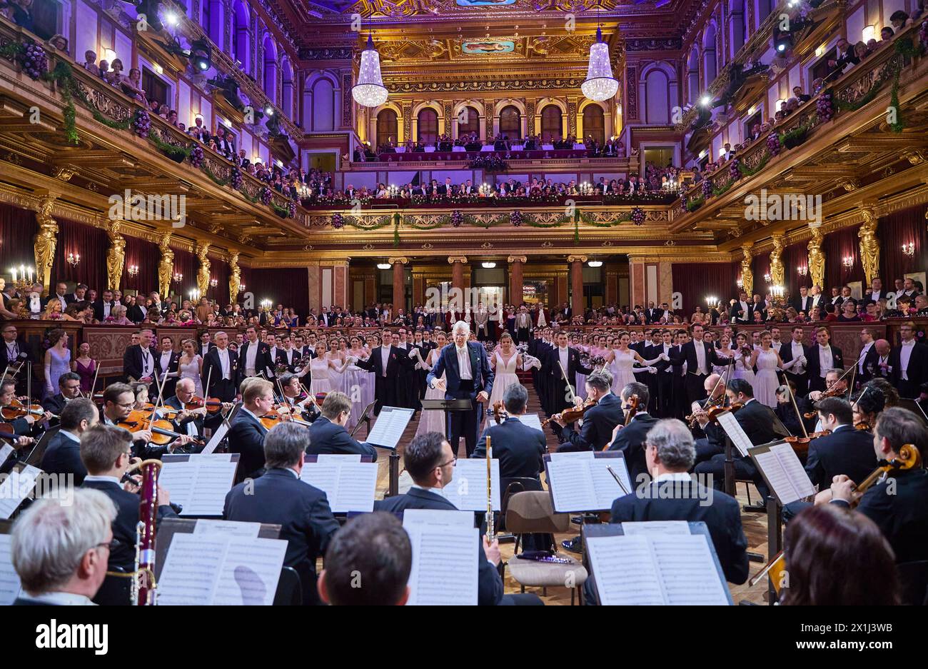 Vienna Philharmonic Ball 2020 at Wiener Musikverein in Vienna, Austria ...