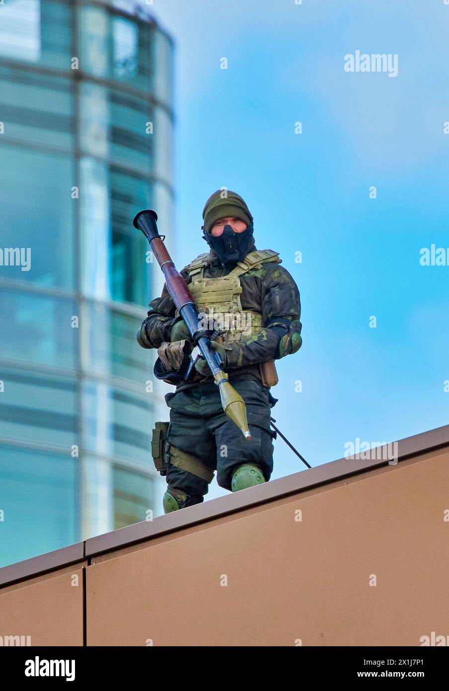 A police squad was shot at as action scene during filming of the ...