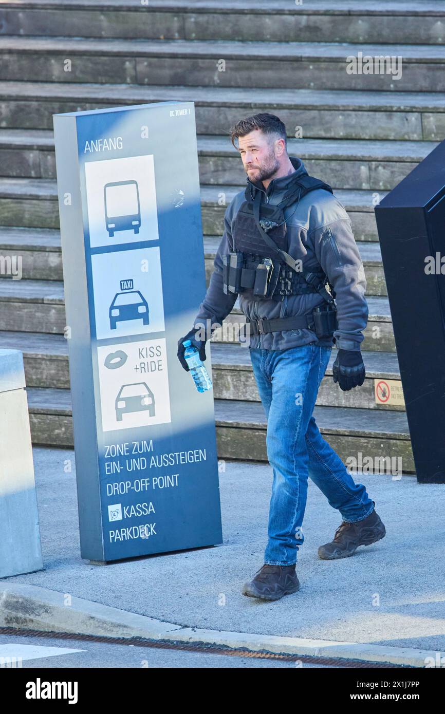 Action scene during filming of the Netflix blockbuster sequel Tyler ...