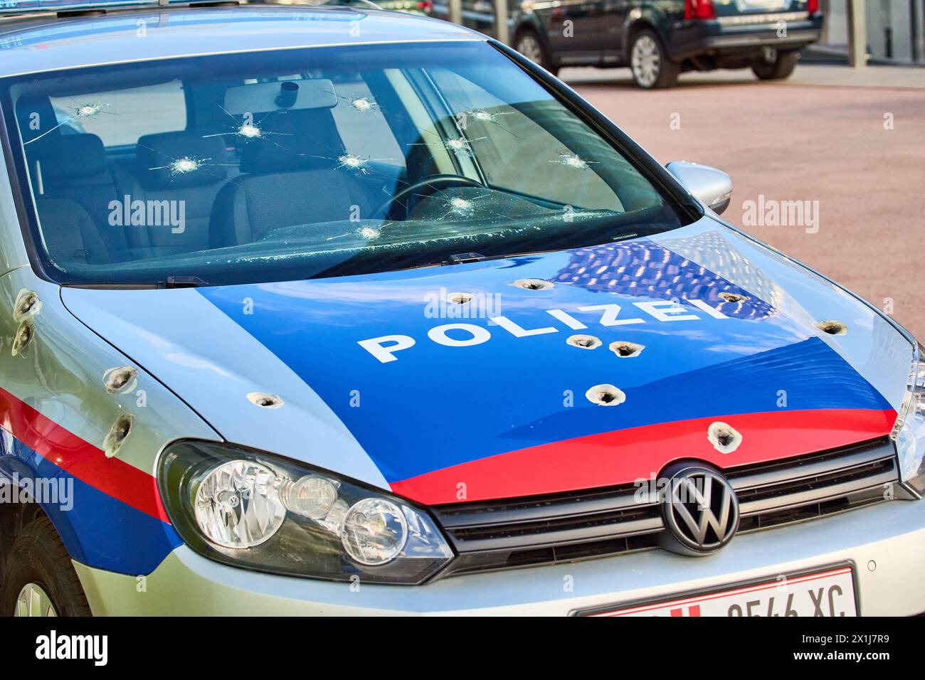 A police squad was shot at as action scene during filming of the ...