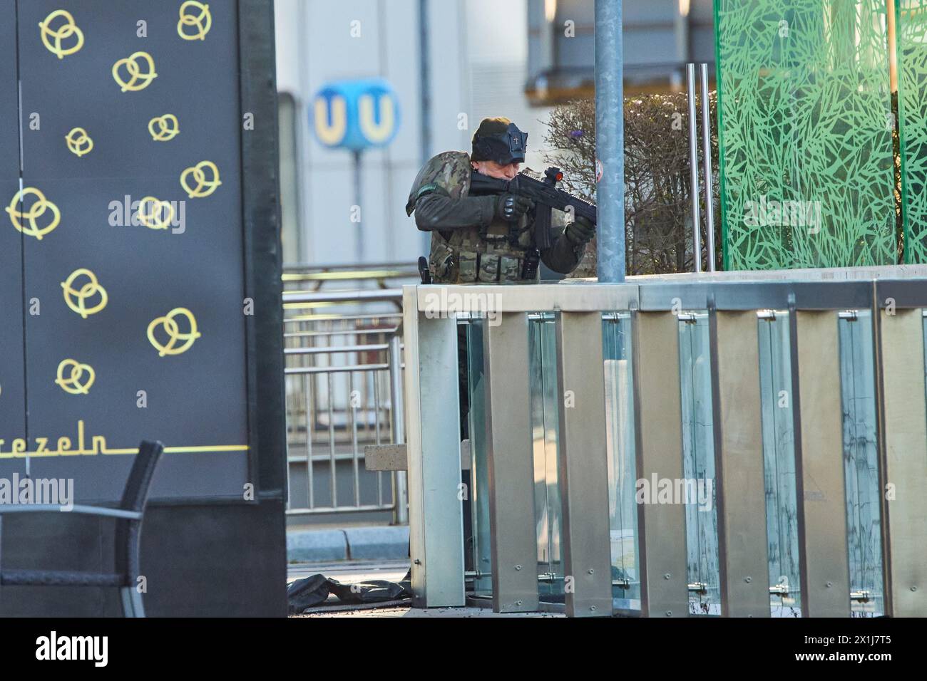 Action scene during filming of the Netflix blockbuster sequel Tyler ...