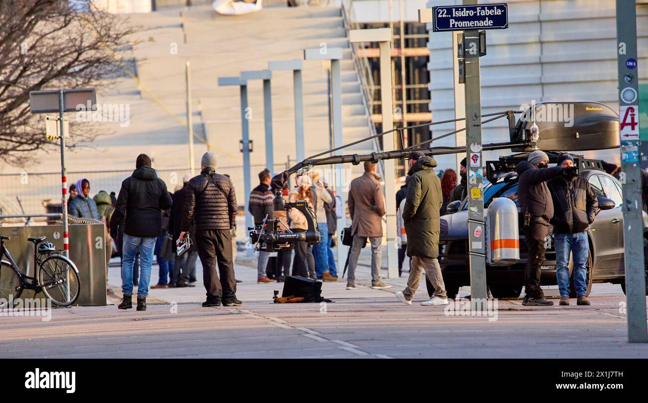 A police squad was shot at as action scene during filming of the ...