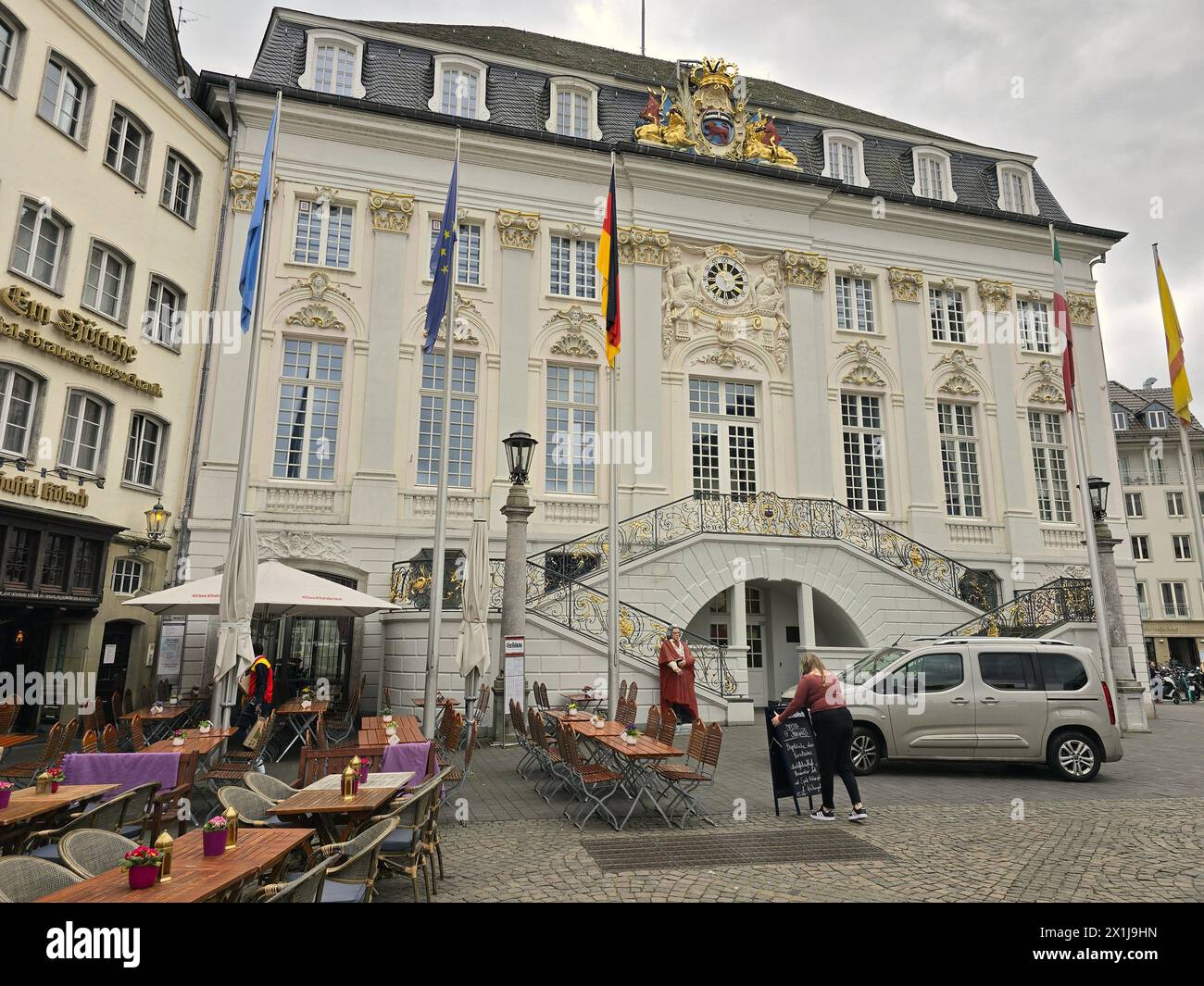 The old Rococo style townhall in Bonn, Germany Stock Photo - Alamy