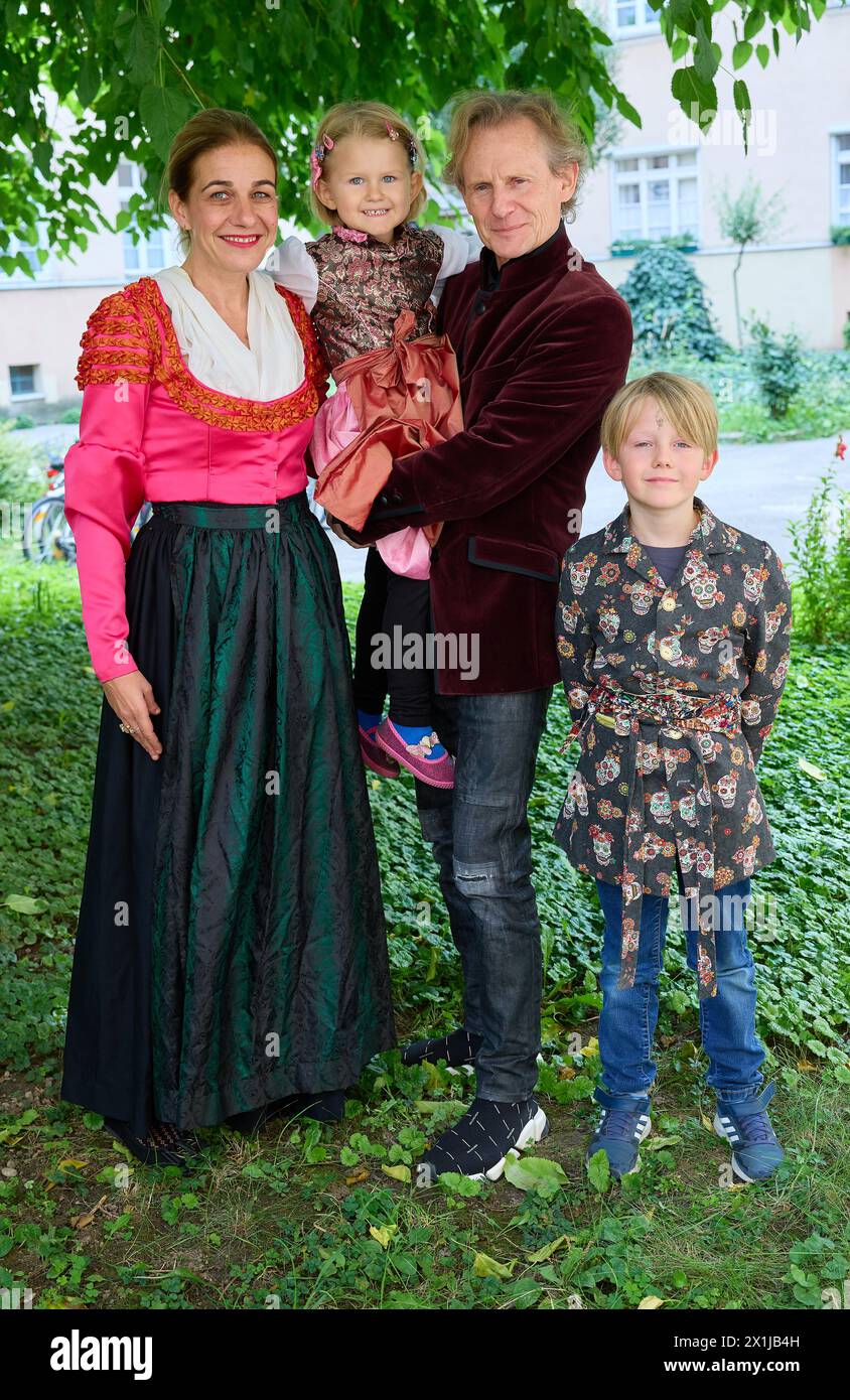 Austrian film director Ruth MADER, wears a dirndl during fitting for ...