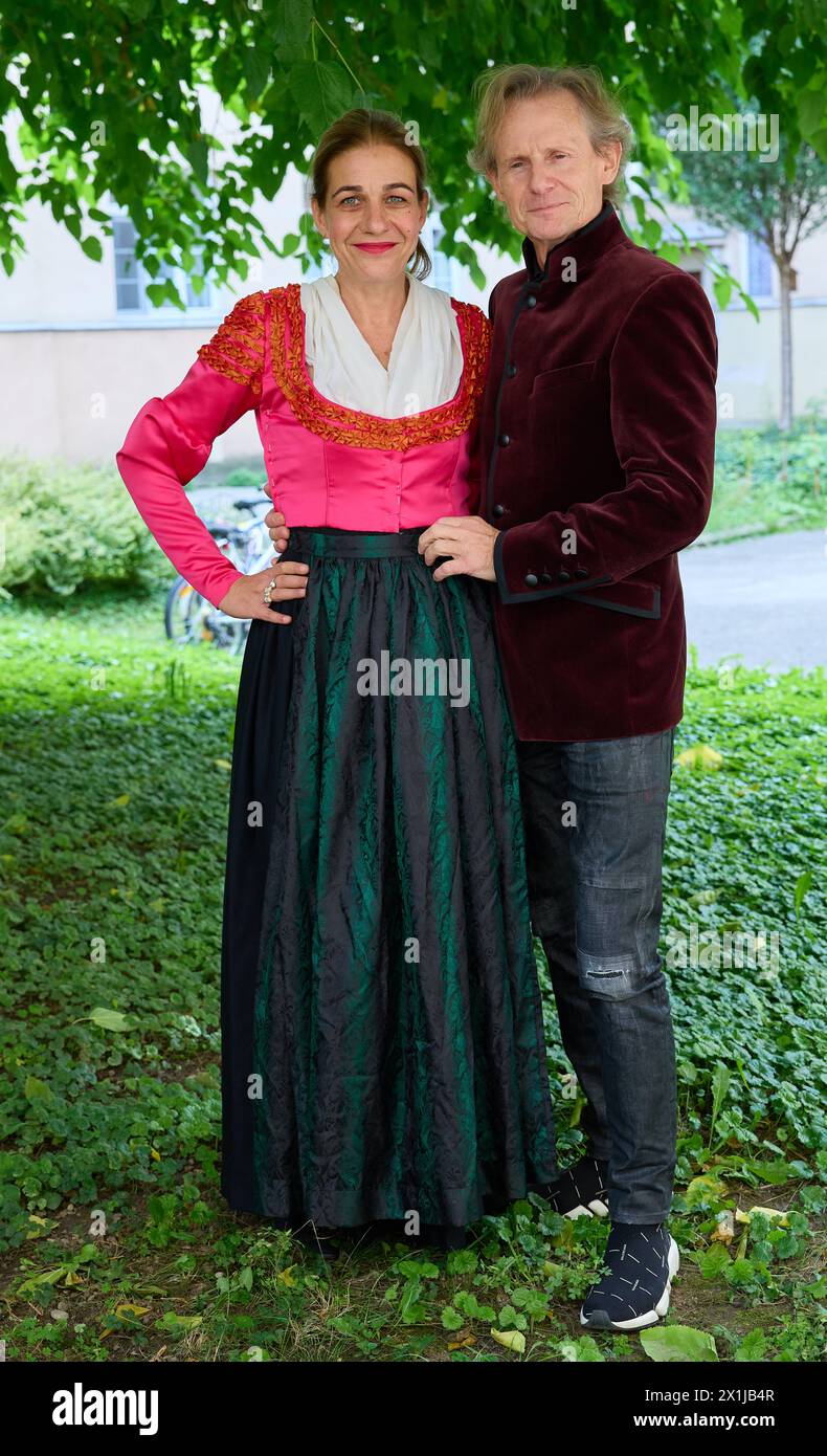 Austrian film director Ruth MADER, wears a dirndl during fitting for ...