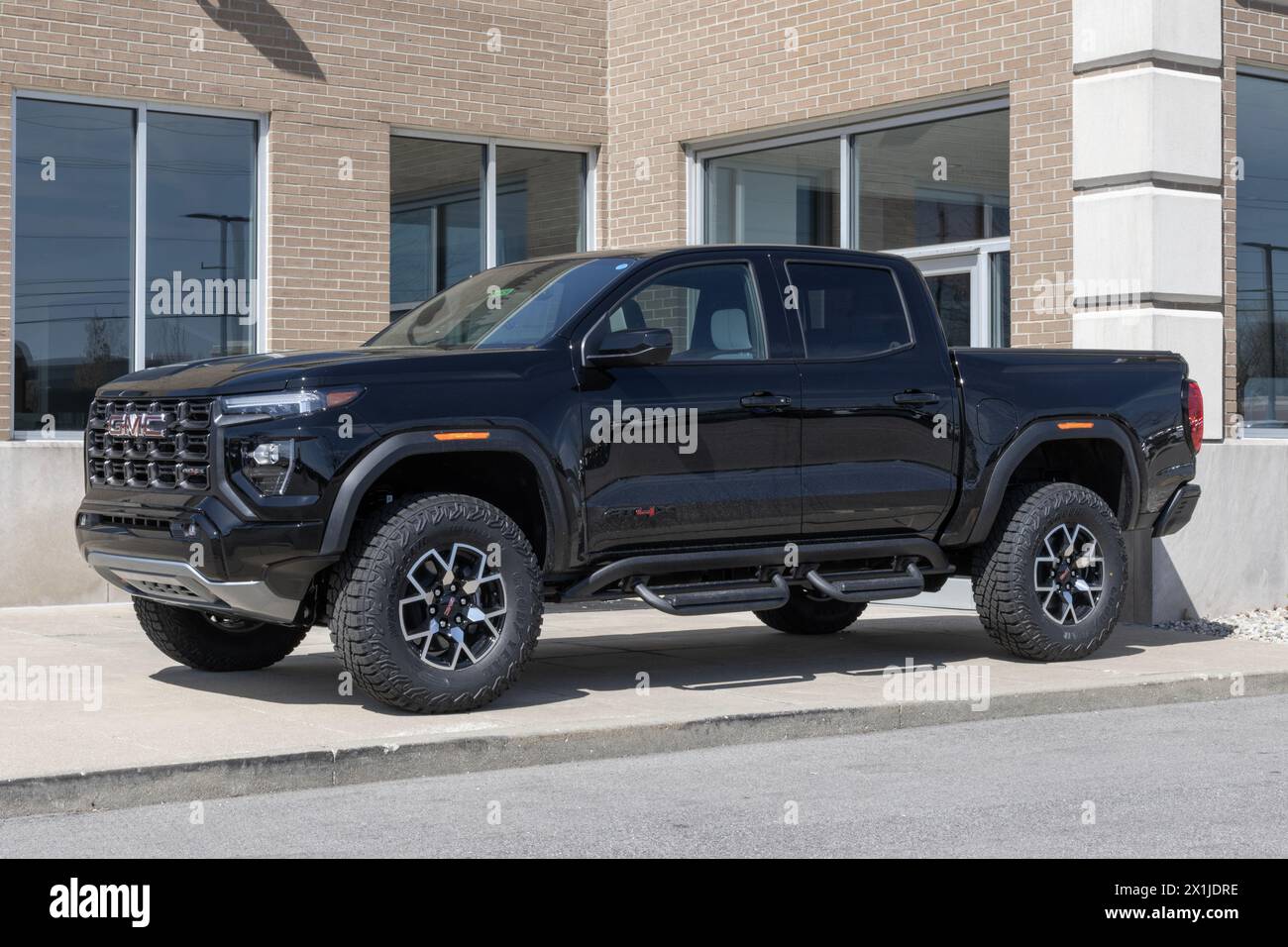 Carmel - April 14, 2024: GMC Canyon 4WD AT4X Crew Cab pickup display ...