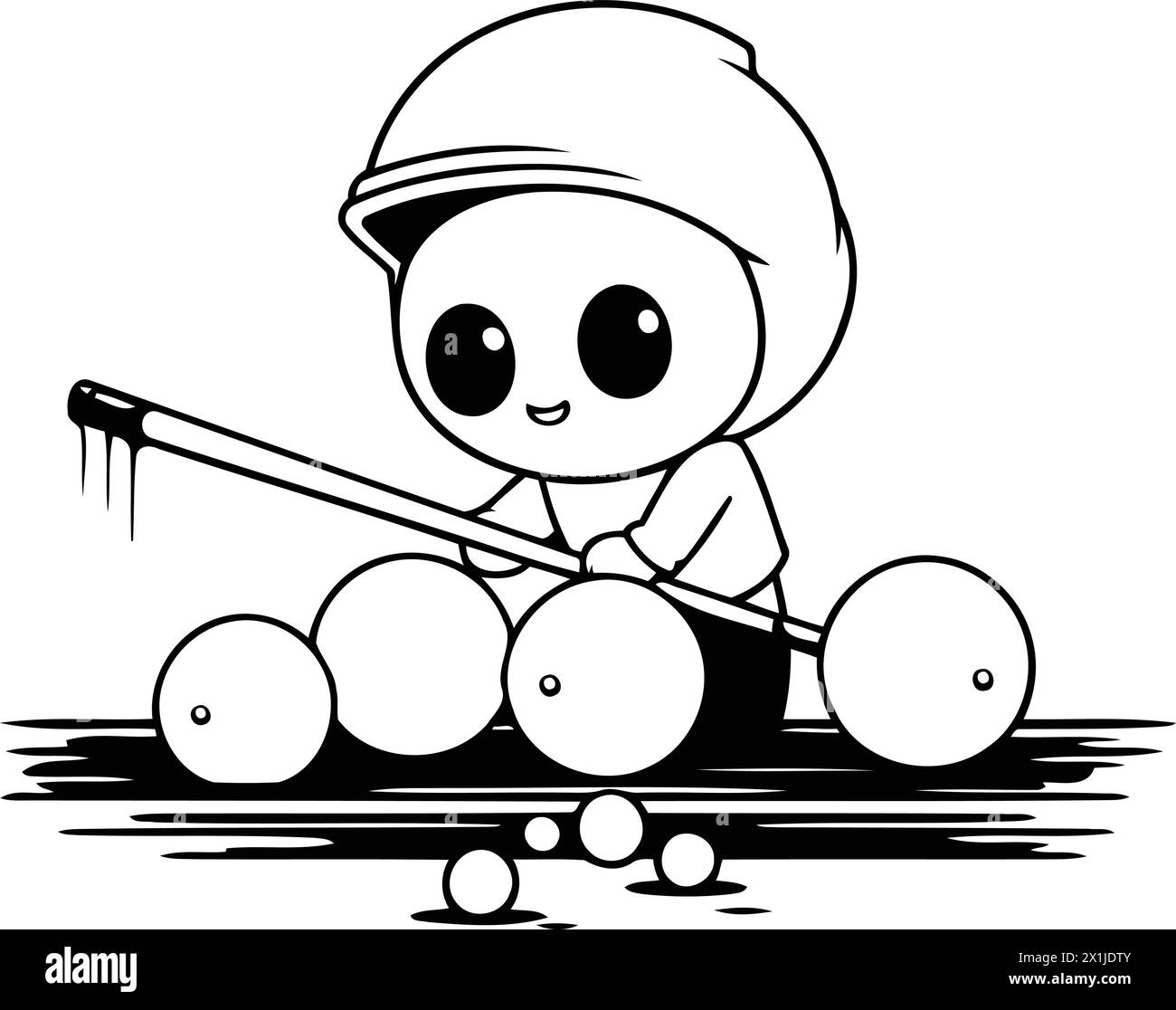 Cartoon billiards Cut Out Stock Images & Pictures - Alamy