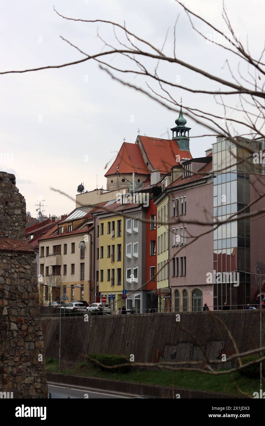 Colorful facades of houses close up photo. Architecture of Europe Stock ...