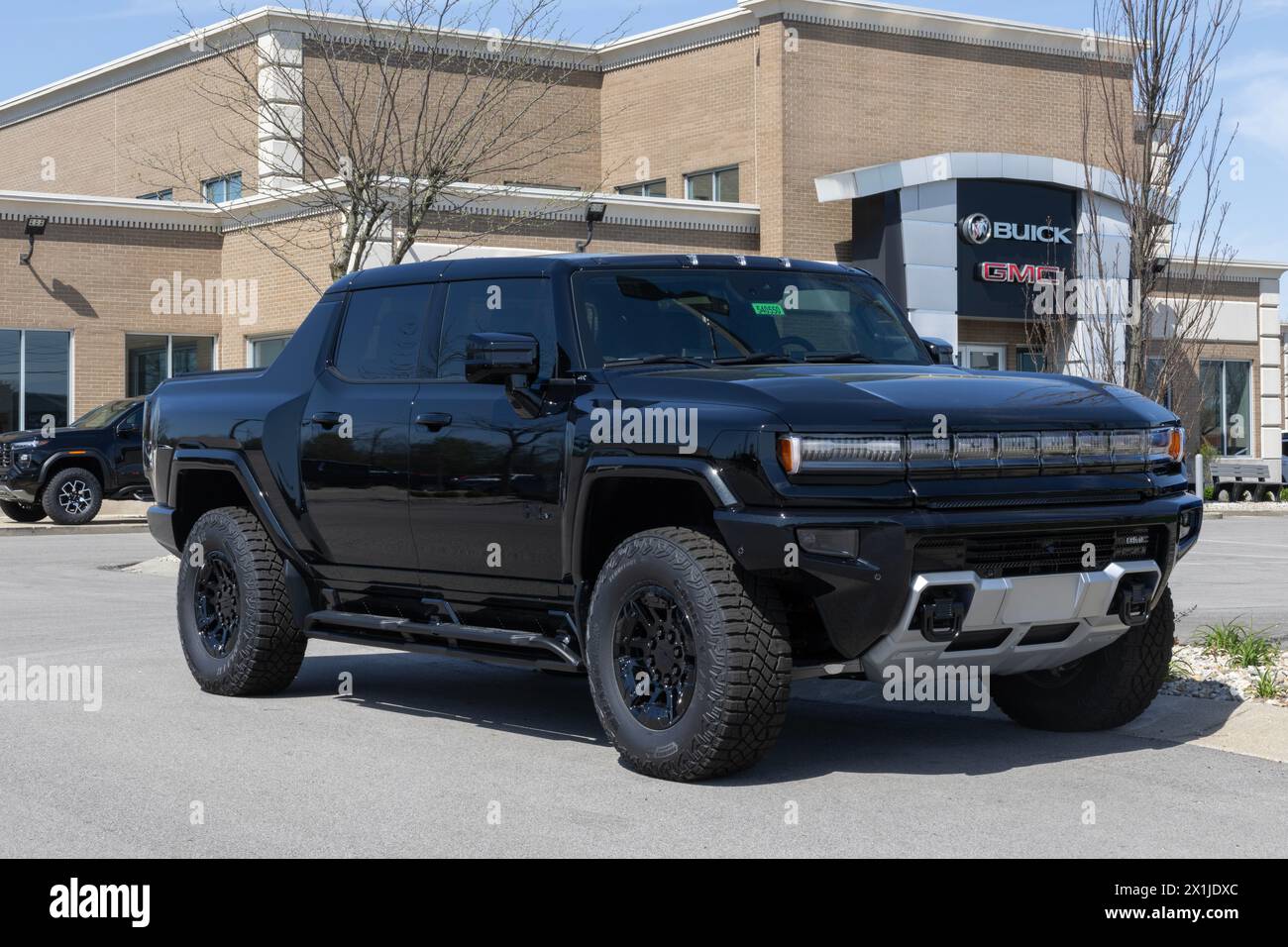 Carmel - April 14, 2024: GMC Hummer EV 2X Pickup Electric Vehicle. GMC ...