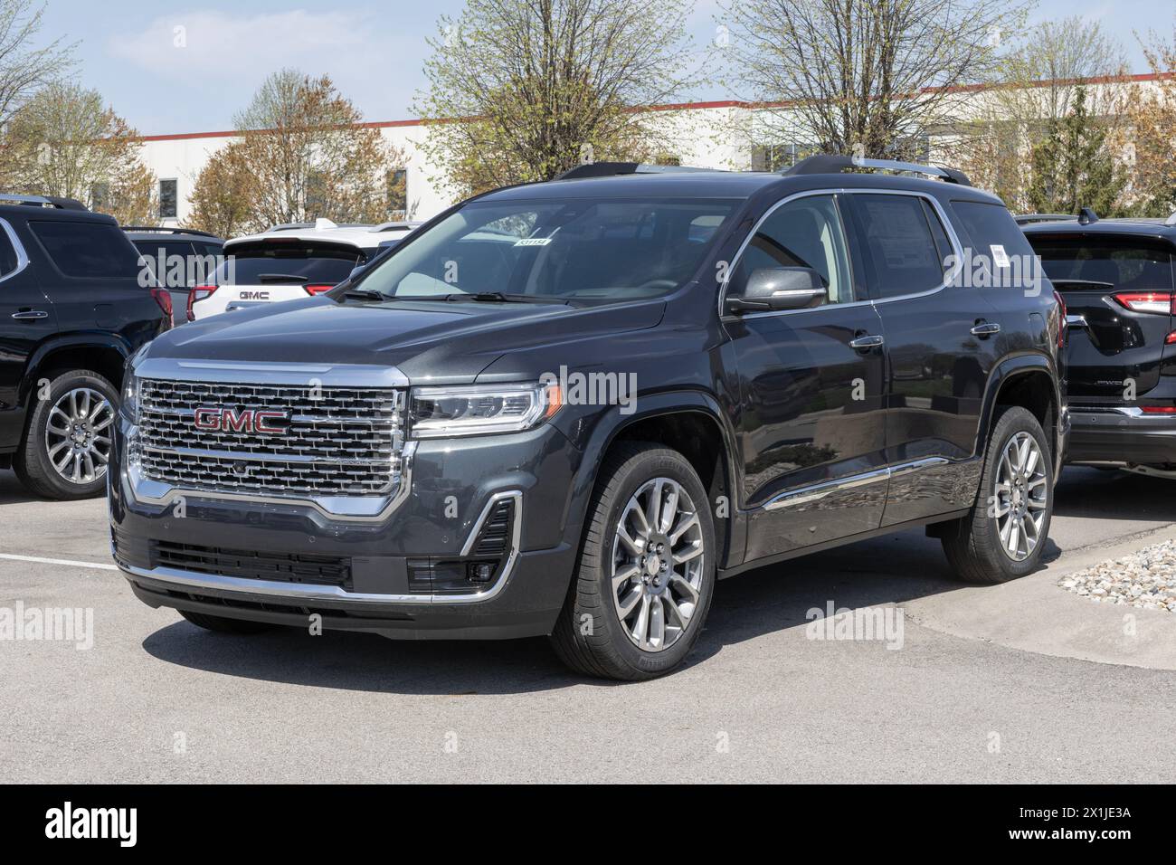 Carmel - April 14, 2024: GMC Acadia Denali SUV display at a dealership ...