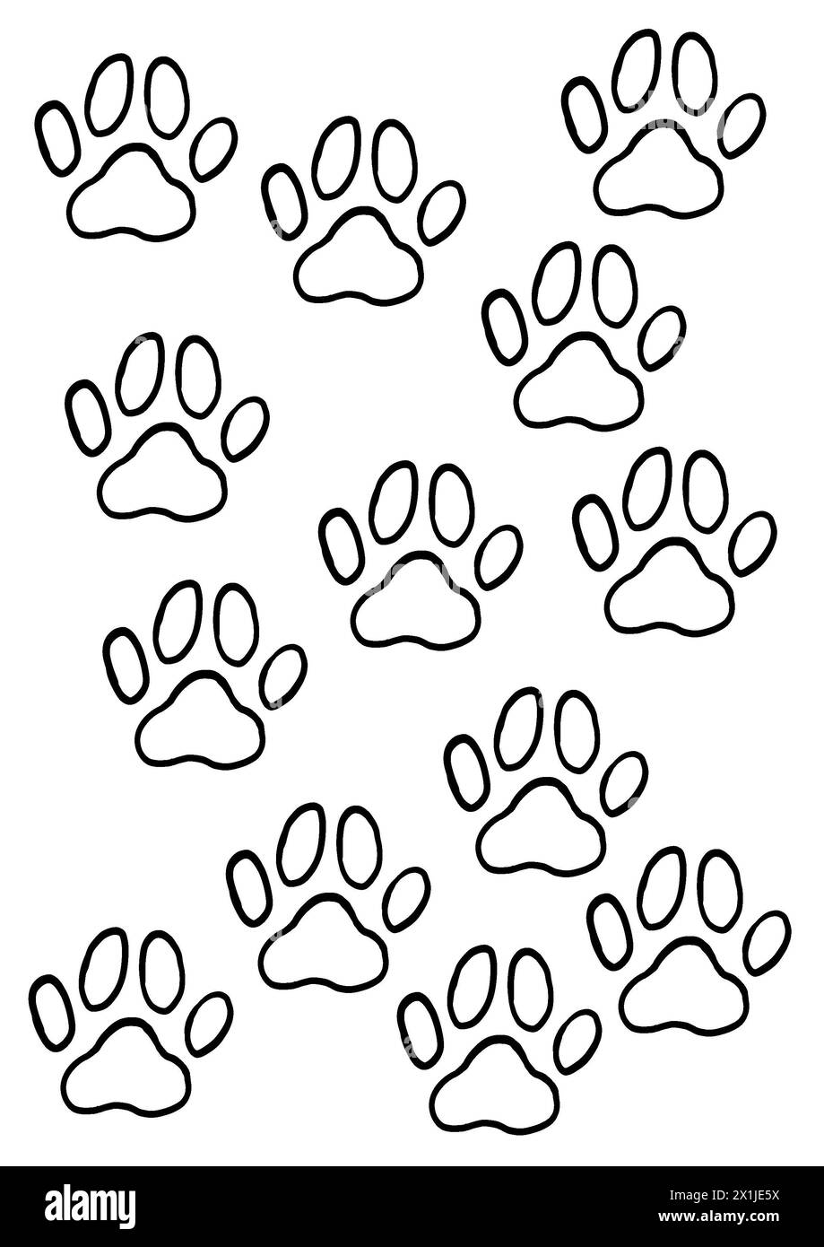 Digital Paw print pattern Stock Photo - Alamy