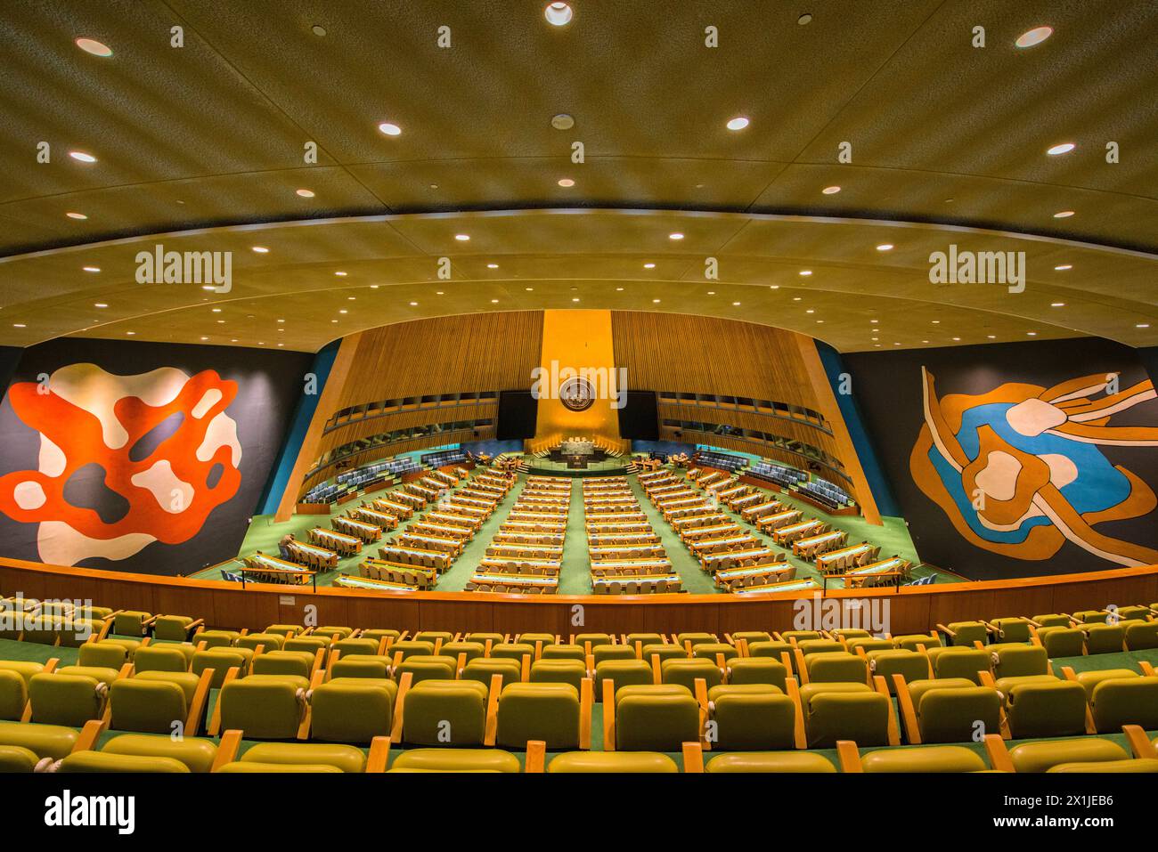 Plenary Meeting Hall United Nations HQ The Plenary Meeting Hall inside ...