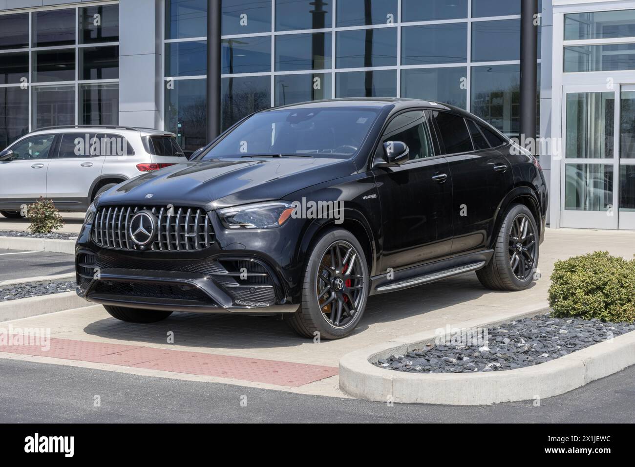 Indianapolis - April 14, 2024: Mercedes Benz AMG GLE 63 S Coupe display ...