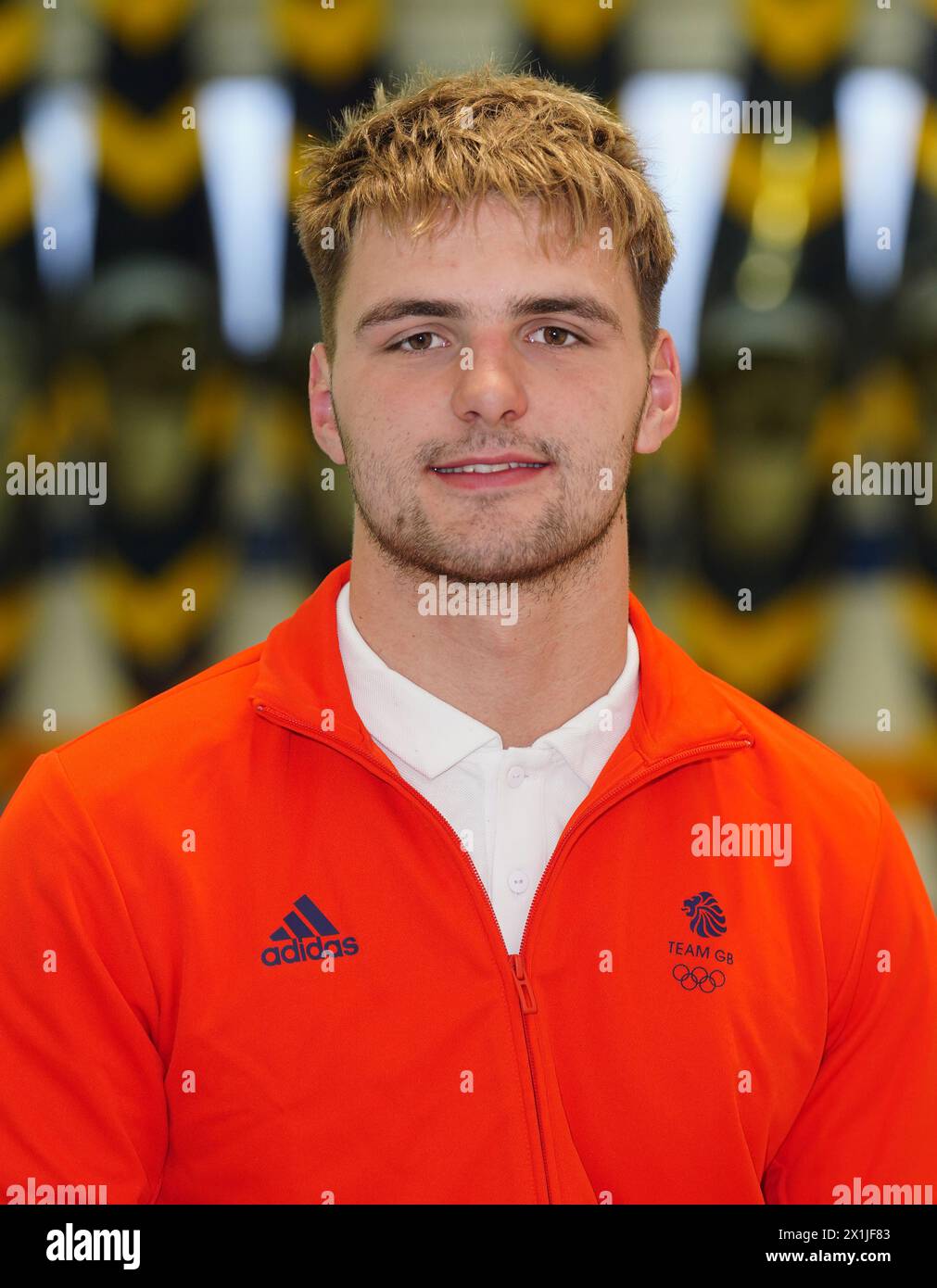 Jacob Whittle during a Team GB Paris 2024 swimming team media day at ...