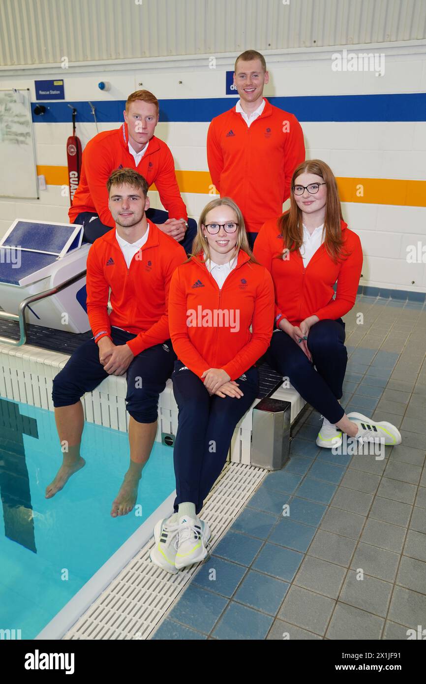 (left to right), Tom Dean, Jacob Whittle, Kieran Bird, Leah Crisp and ...