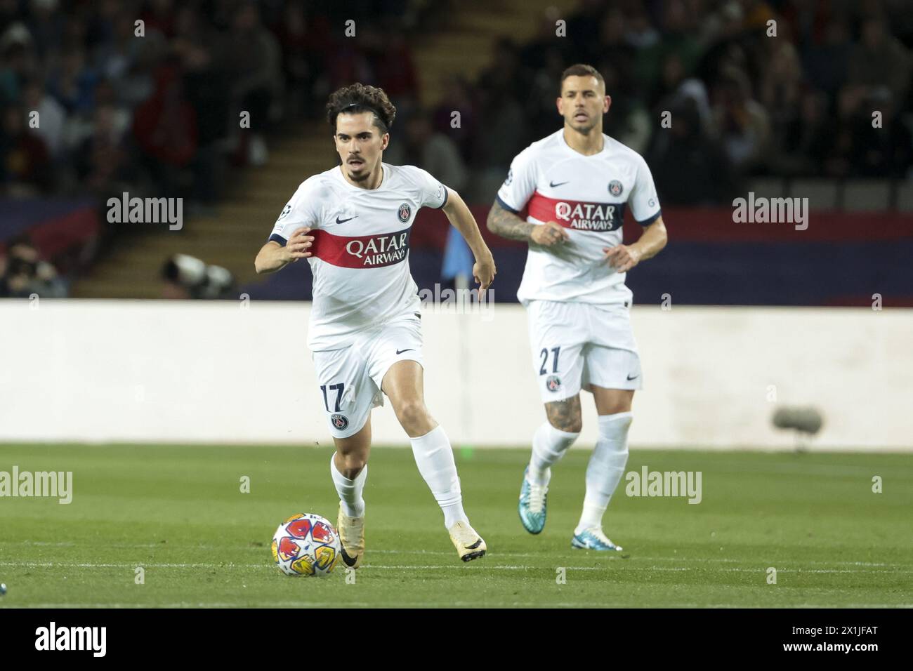 Vitinha of PSG during the UEFA Champions League, Quarter-finals, 2nd ...