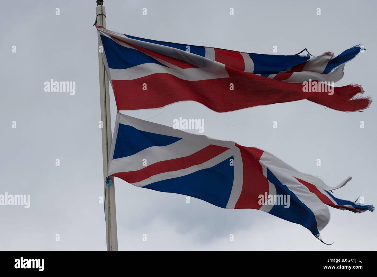 ripped Union flag Stock Photo - Alamy