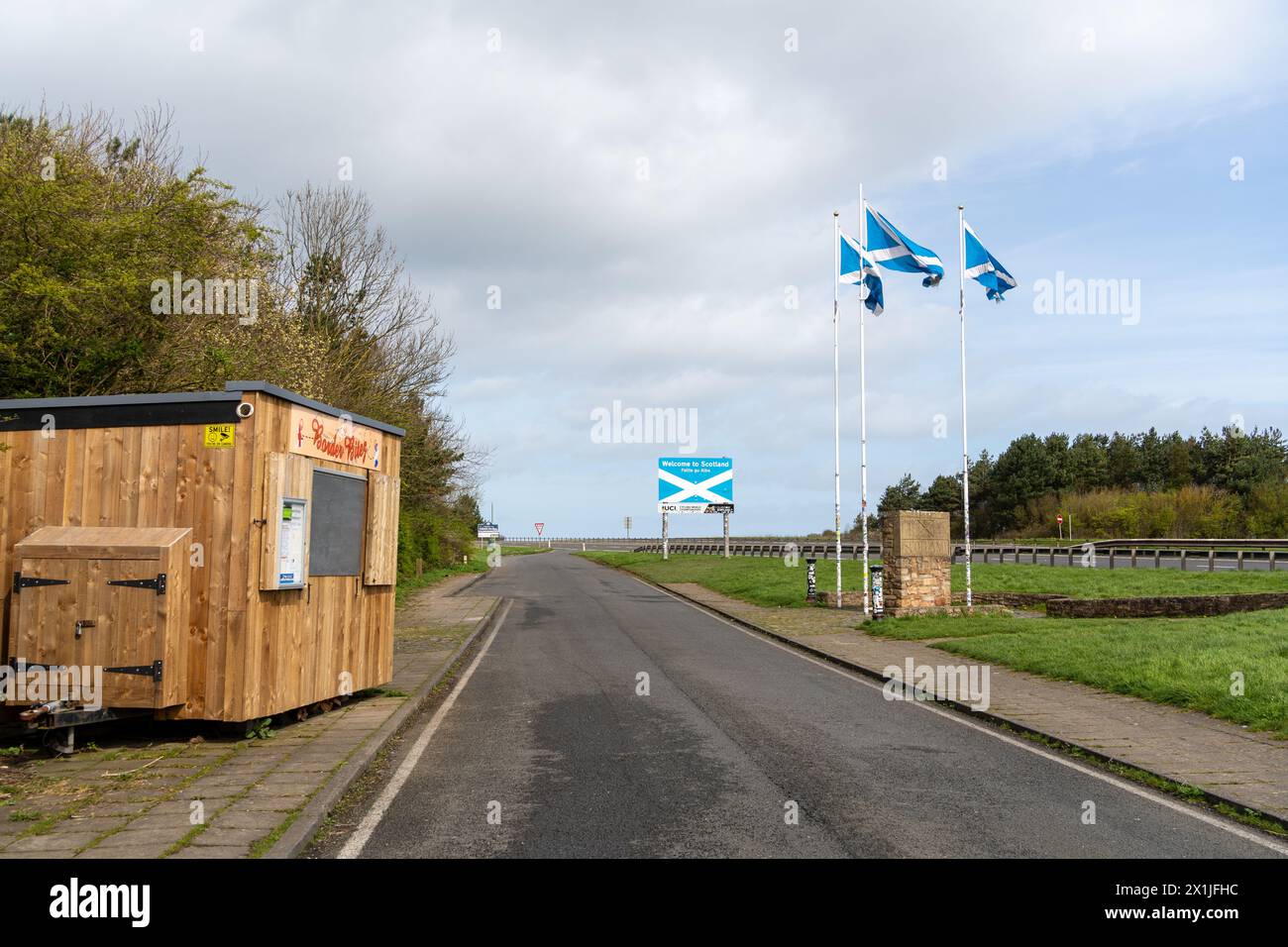 The border between England and Scotland in the United Kingdom. Scottish ...