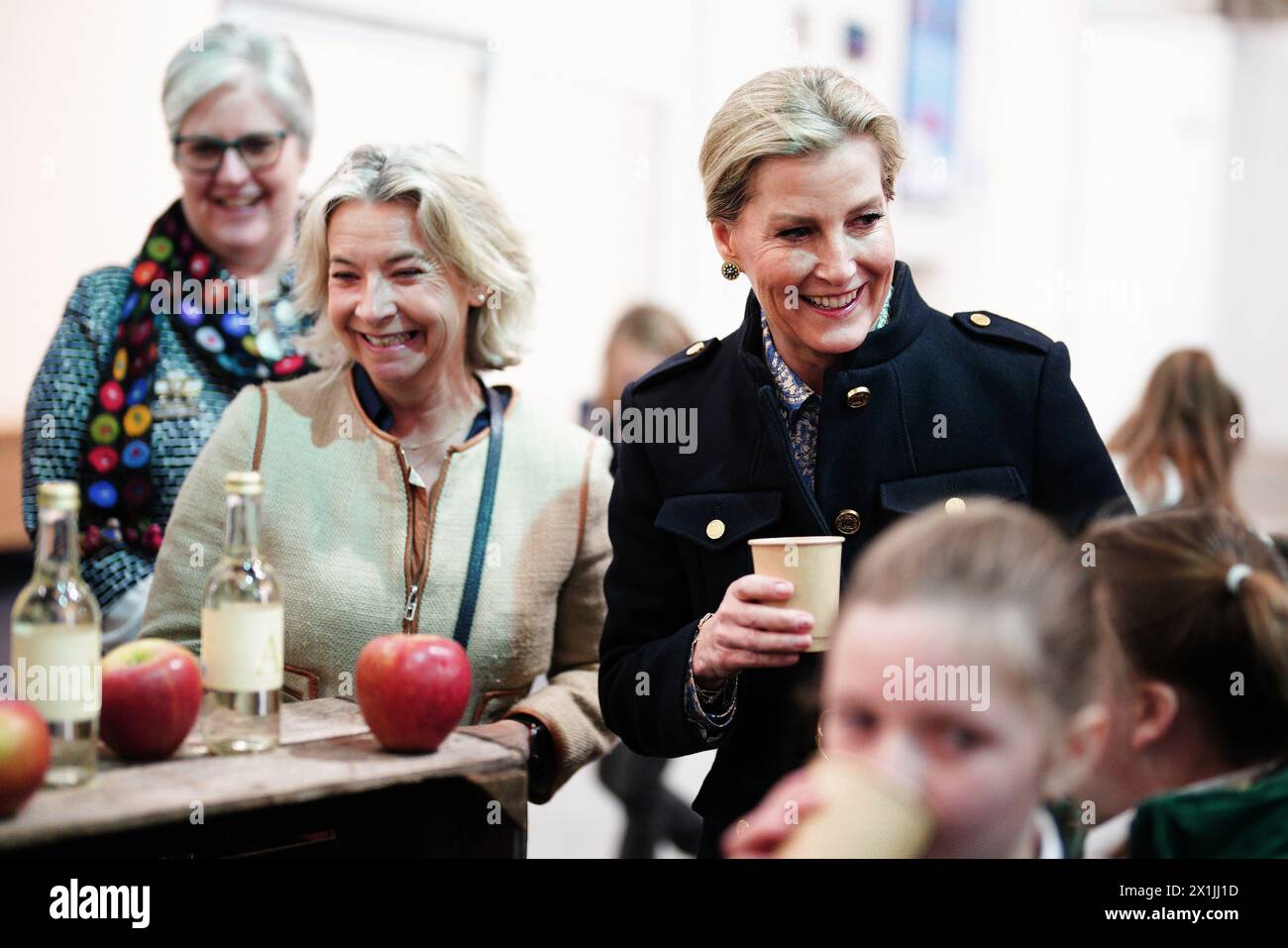 The duchess of edinburgh (right) during a visit to the royal bath and ...