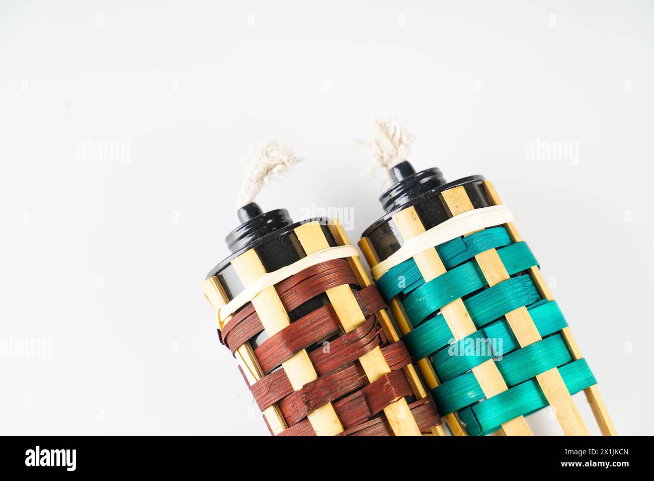Traditional Hari raya lantern light by bamboo Stock Photo - Alamy
