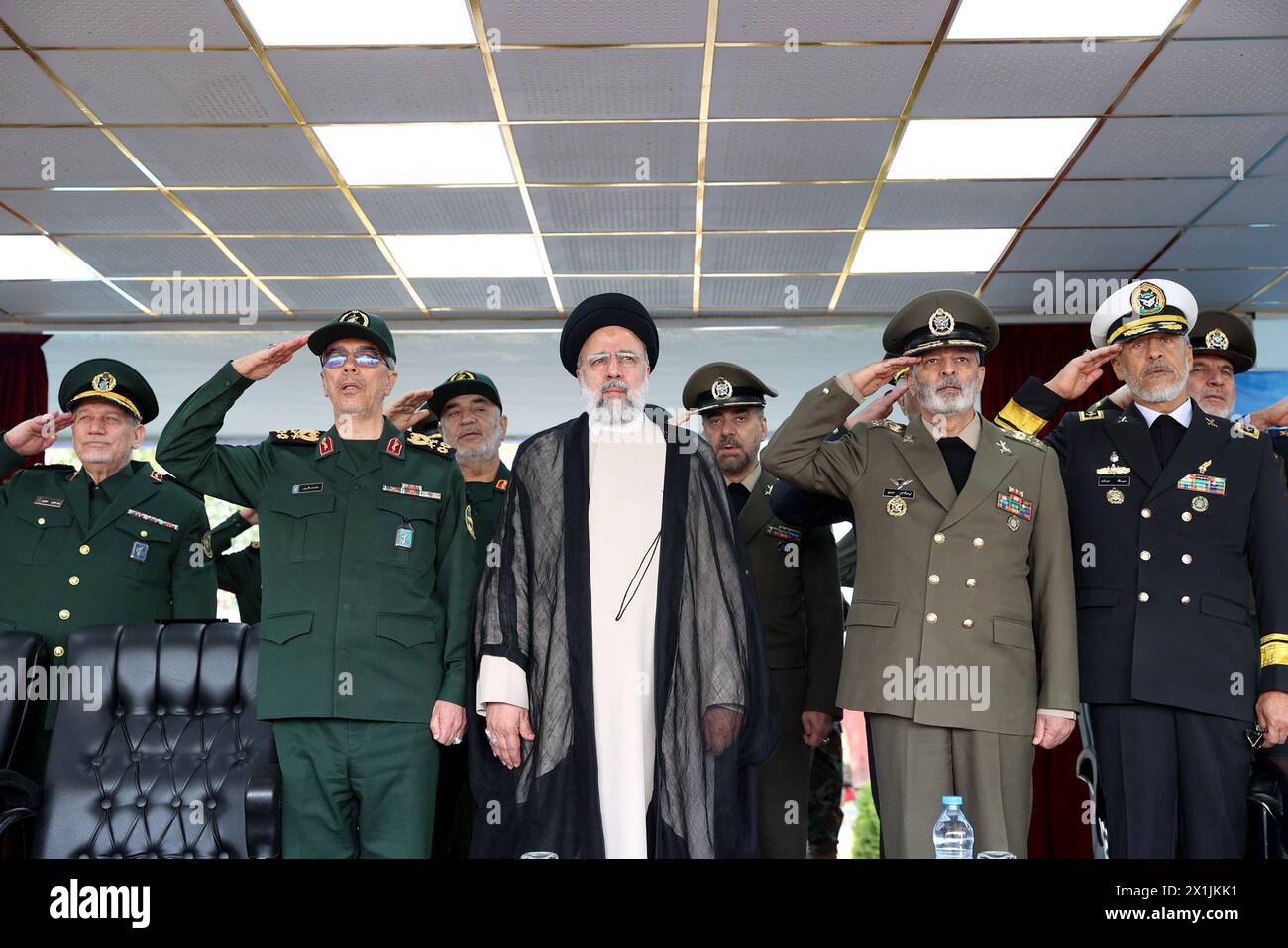 Tehran, Iran. 17th Apr, 2024. Iranian President EBRAHIM RAISI attends ...