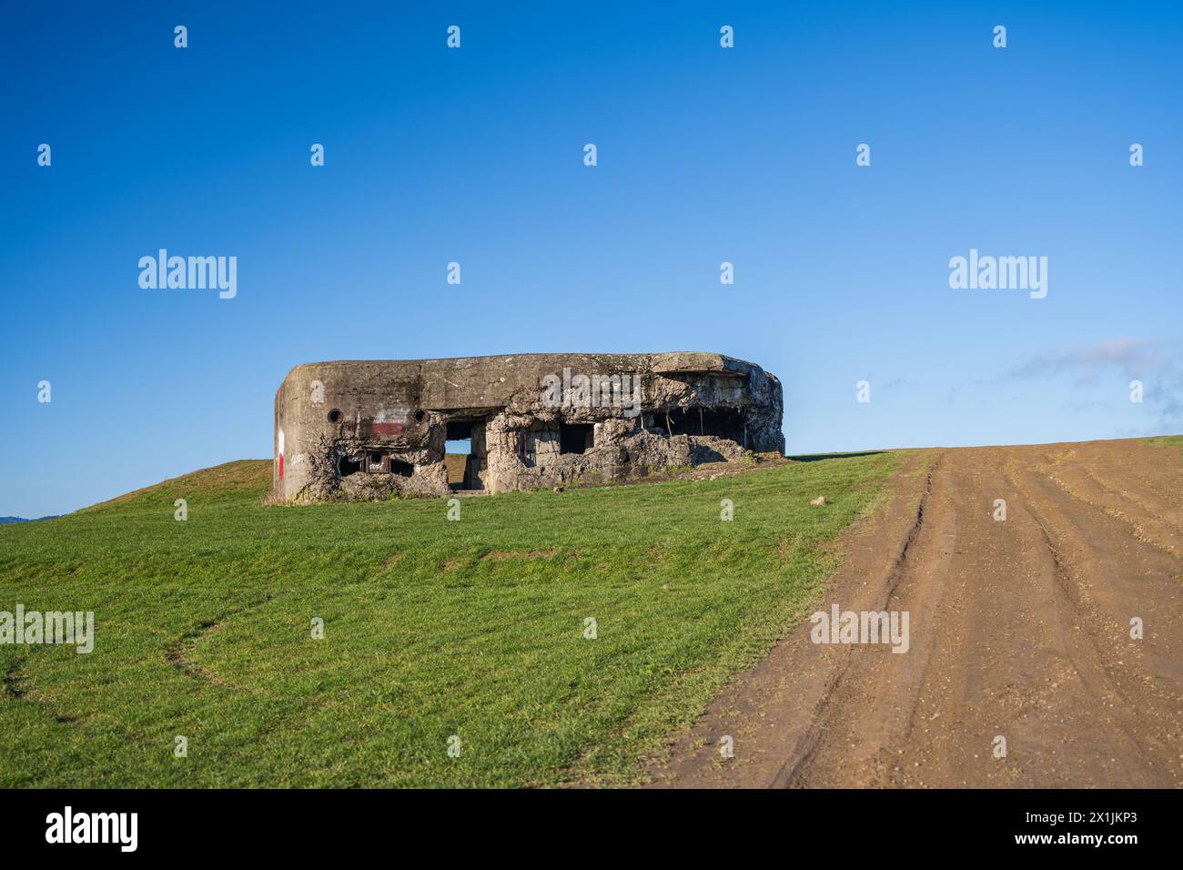 Destroyed world war ii bunker Wyrwidab in Wegierska Gorka, Westerplatte ...