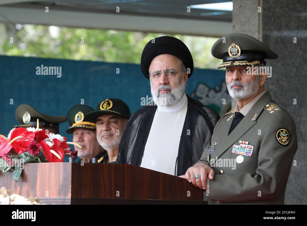 Tehran, Iran. 17th Apr, 2024. Iranian President EBRAHIM RAISI attends ...