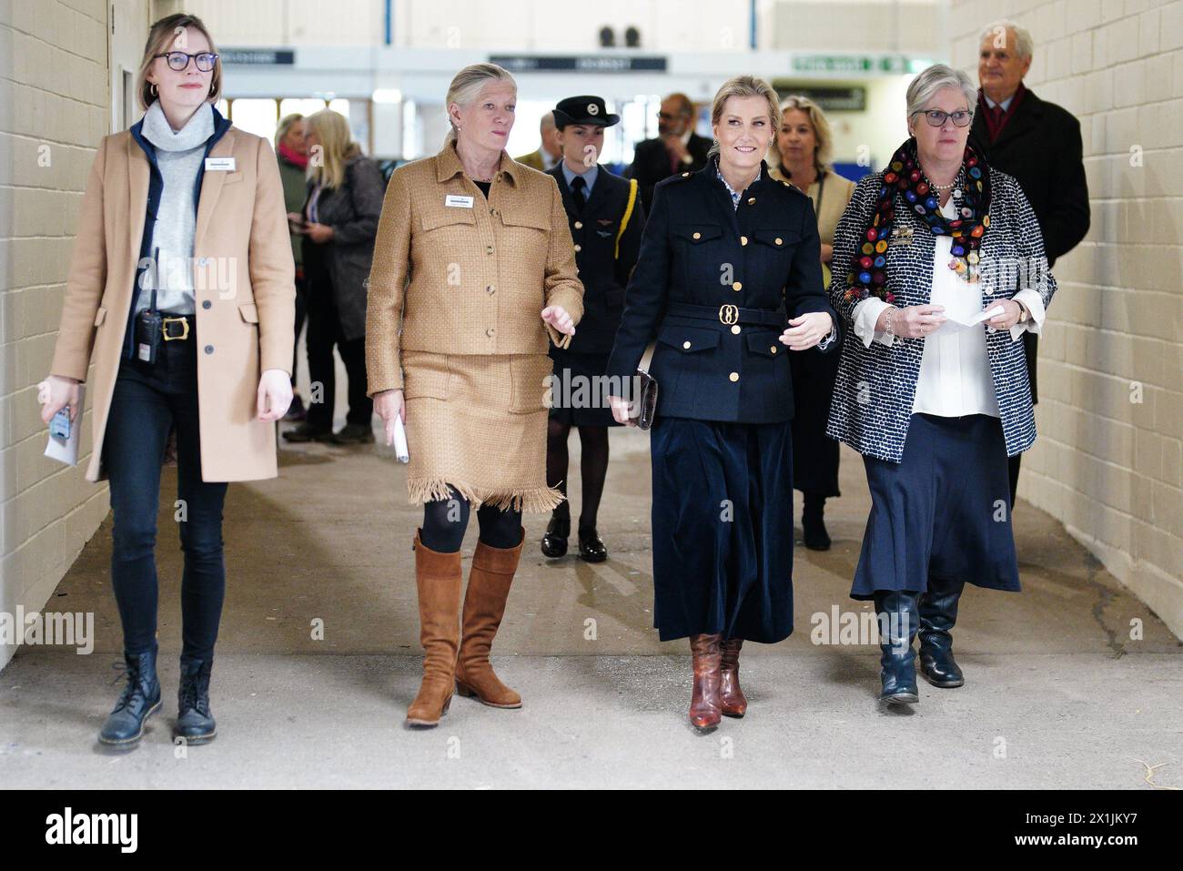 The duchess of edinburgh (right) during a visit to the royal bath and ...