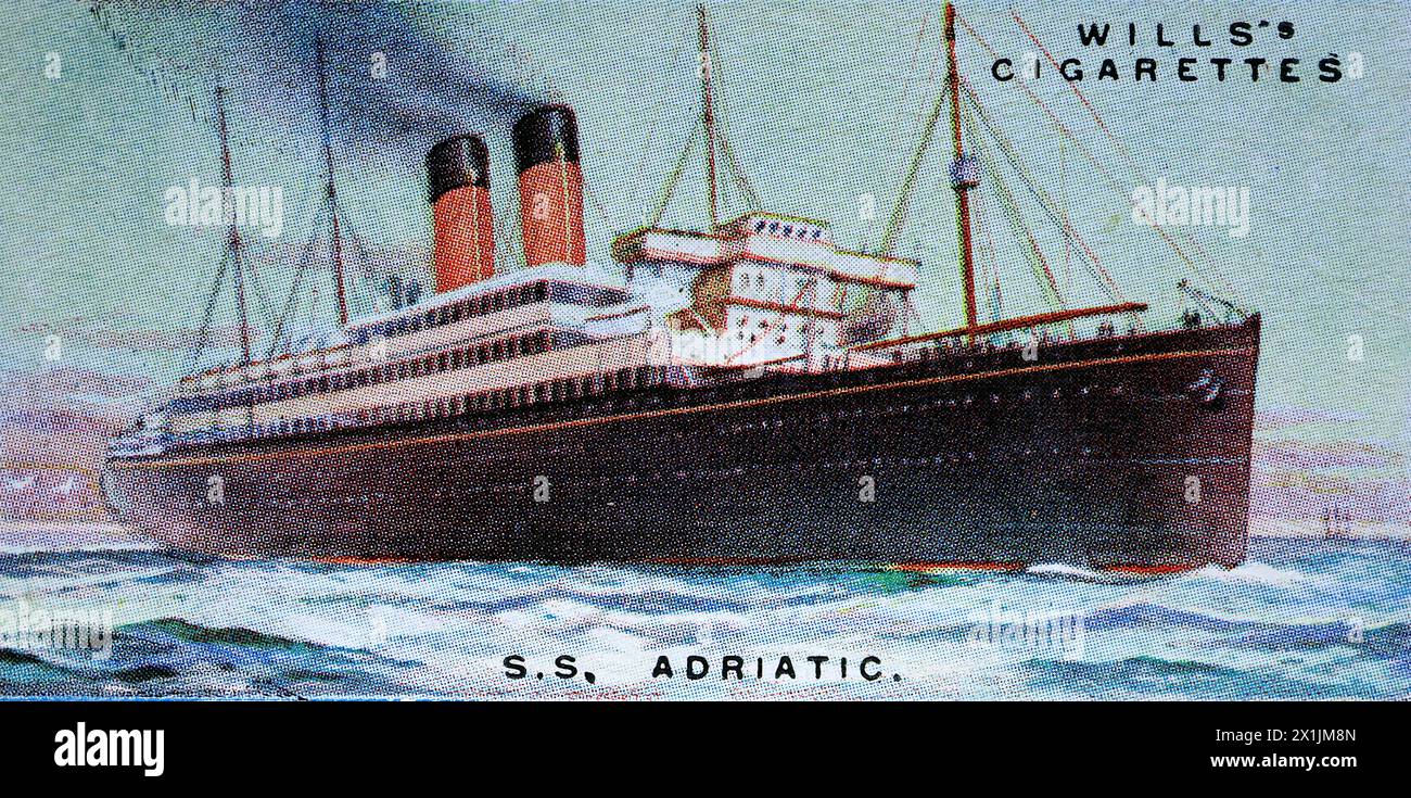 S.S. Adriatic, of White Star Lines, which operated passenger service ...