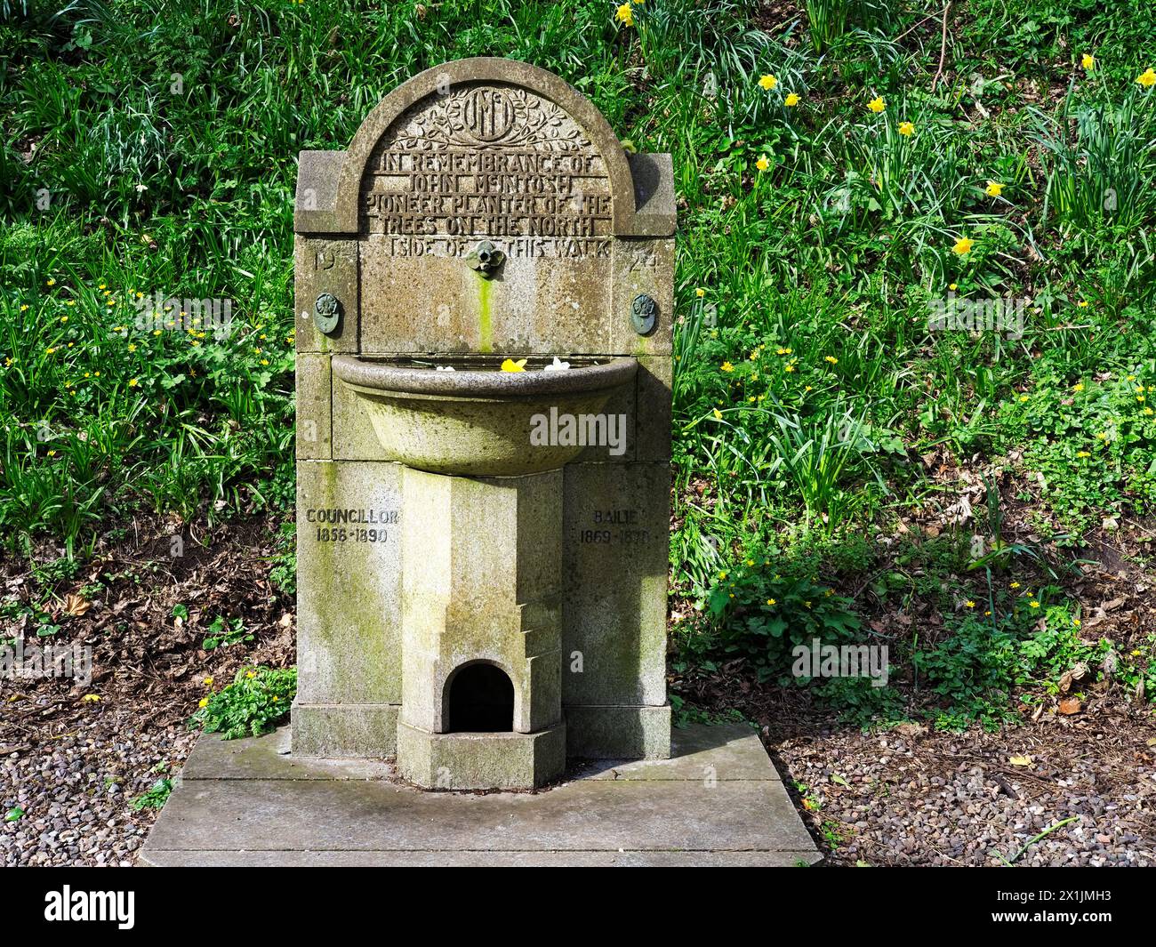 Drinking Fountain dedicated to John McIntosh who planted trees along ...