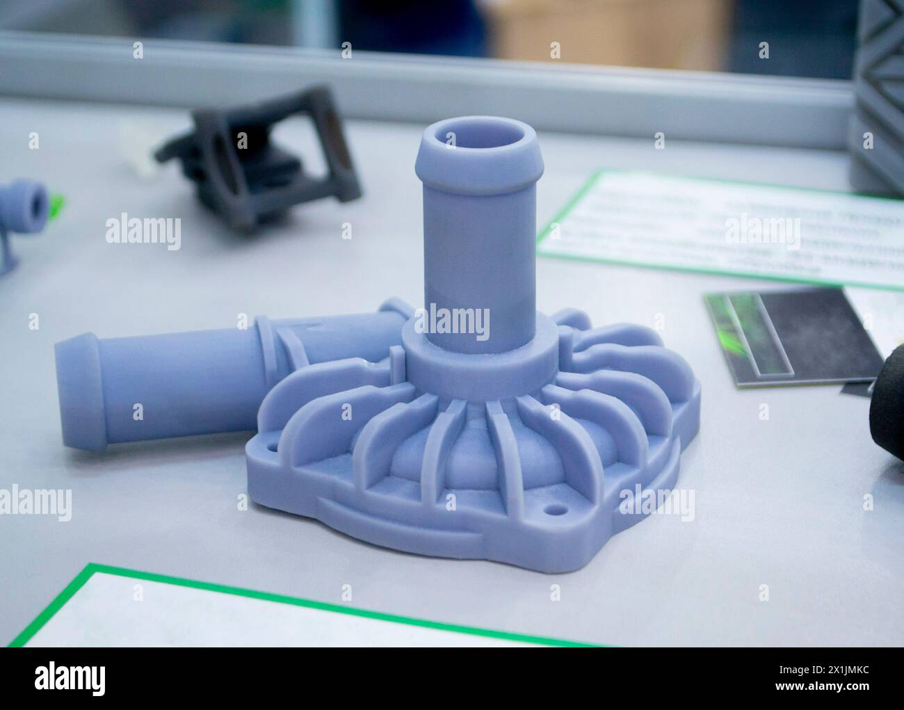 3D printed object from resin polymerization. Parts created on 3D ...