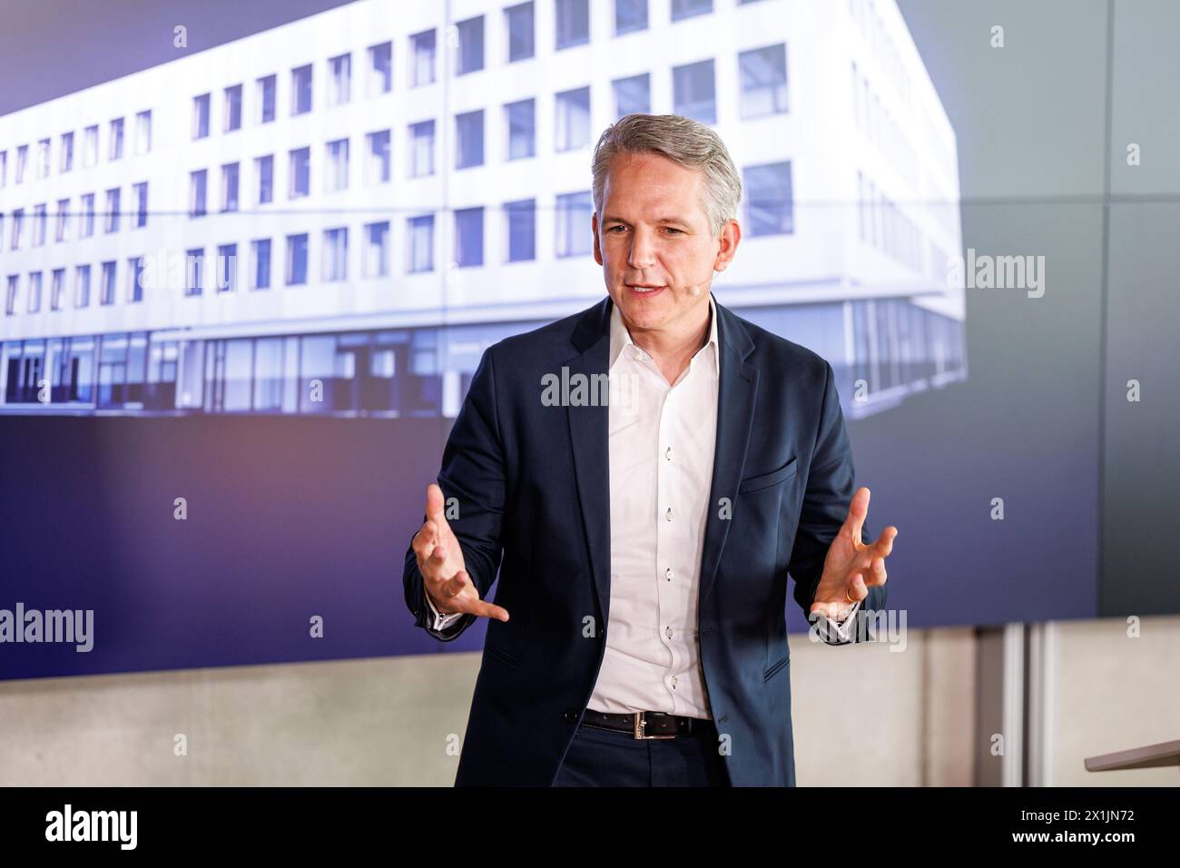 Munich, Germany. 17th Apr, 2024. Peter Körte, Chief Technology Officer ...